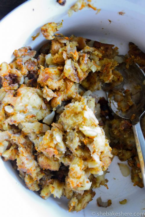 Traditional Bread Stuffing (Grandma Kay's Recipe) - She Bakes Here